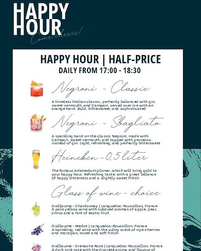 Menus of Commune, the Gate Bar and Stripes Restaurant at Sheraton ...