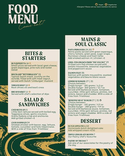 Our Menus