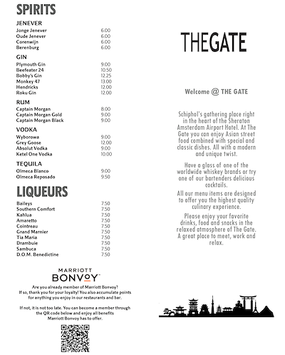 Menus of Commune, the Gate Bar and Stripes Restaurant at Sheraton ...